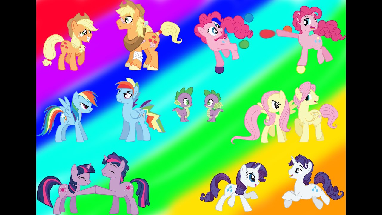 My Little Pony Transforms - Gender Swap Mane 6 Everypony All Colors MLP ...