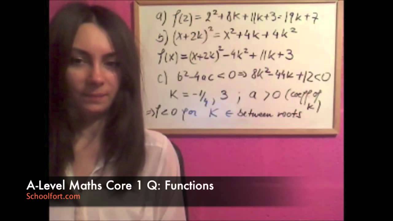 Functions Exam Question | A Level Maths (Core 1 Module) - YouTube