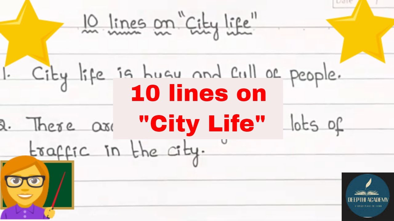 10 Lines On City Life 🏙️ | Essay On City Life In English | Easy ...