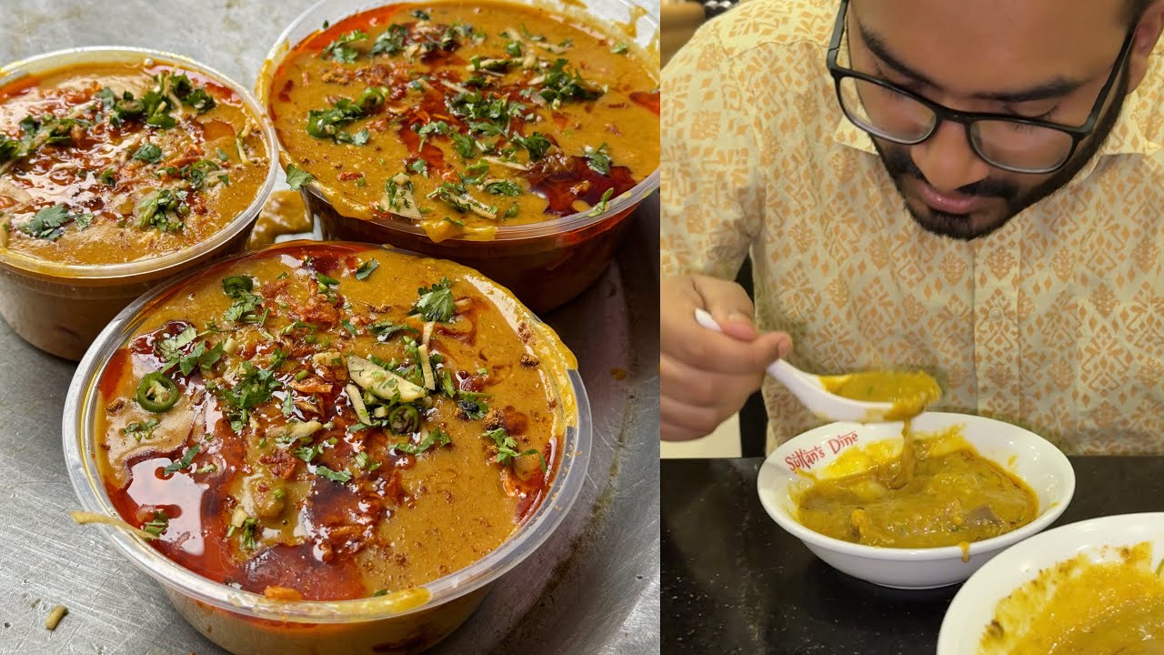 Eating Sultan’s Dine Special Sultani Mutton Haleem - YouTube
