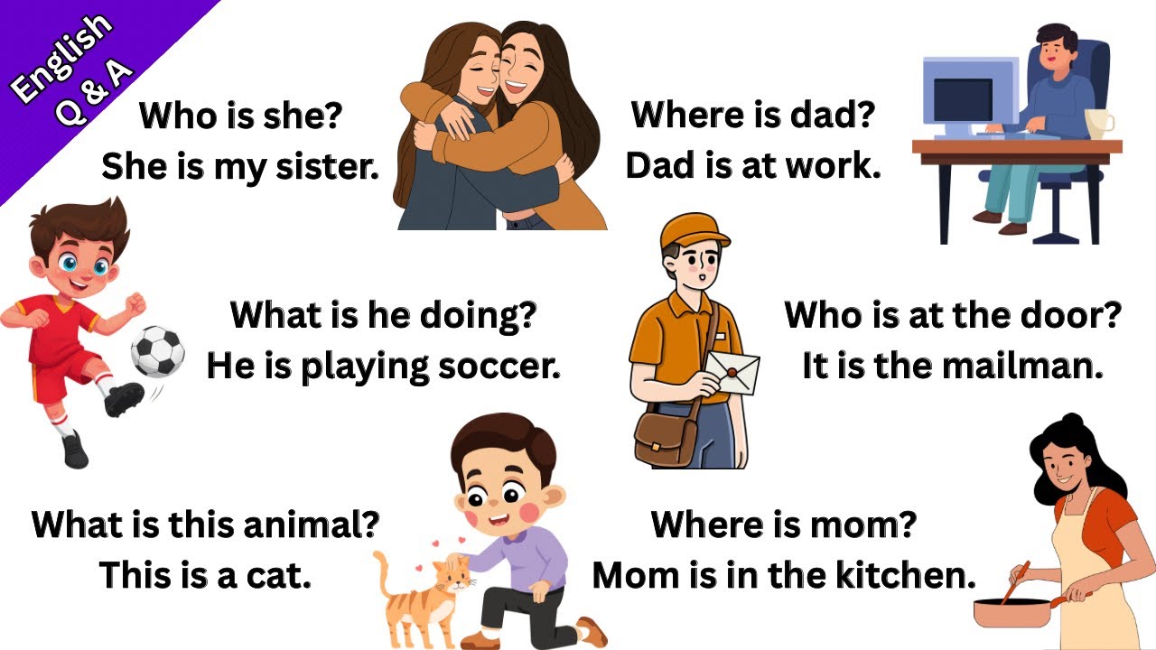 Basic English Question Answers | Fun Learning | Speak English Daily ...