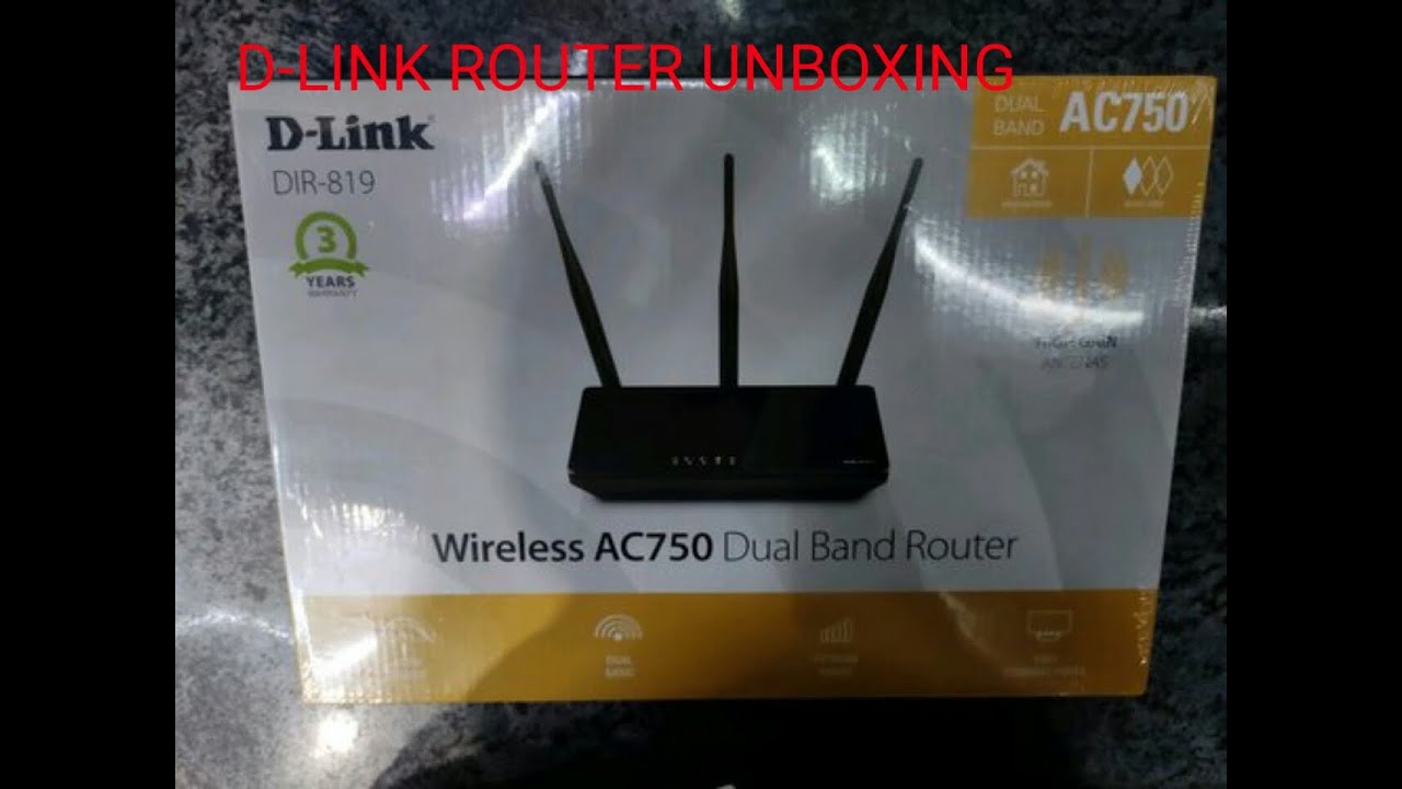 D Link Router DIR-819 UNBOXING - YouTube