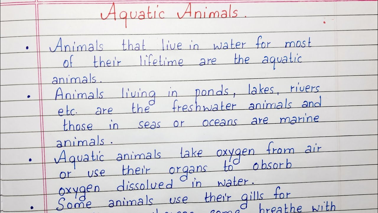 Write A Short Essay On Aquatic Animals 10 Lines On Aquatic Animals write-a-short-essay-on-aquatic-animals-10-lines-on-aquatic-animals