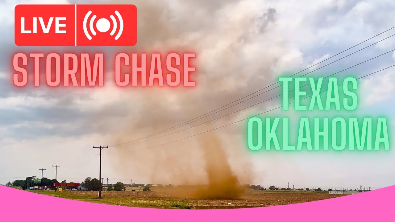 TEXAS OKLAHOMA TORNADO THREAT - LIVE STORM CHASE - YouTube