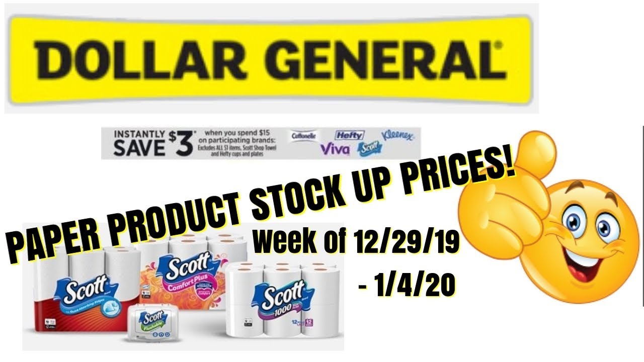 Dollar General Deals This Week | Paper Products Stock Up | Instant ...