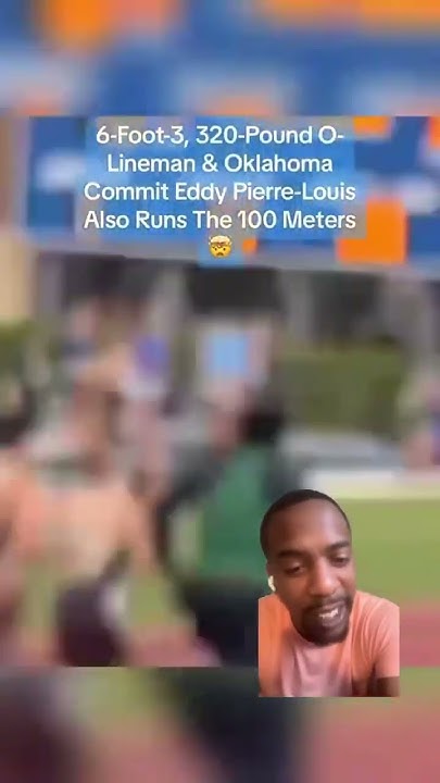 This is a lineman winning 100 m - YouTube