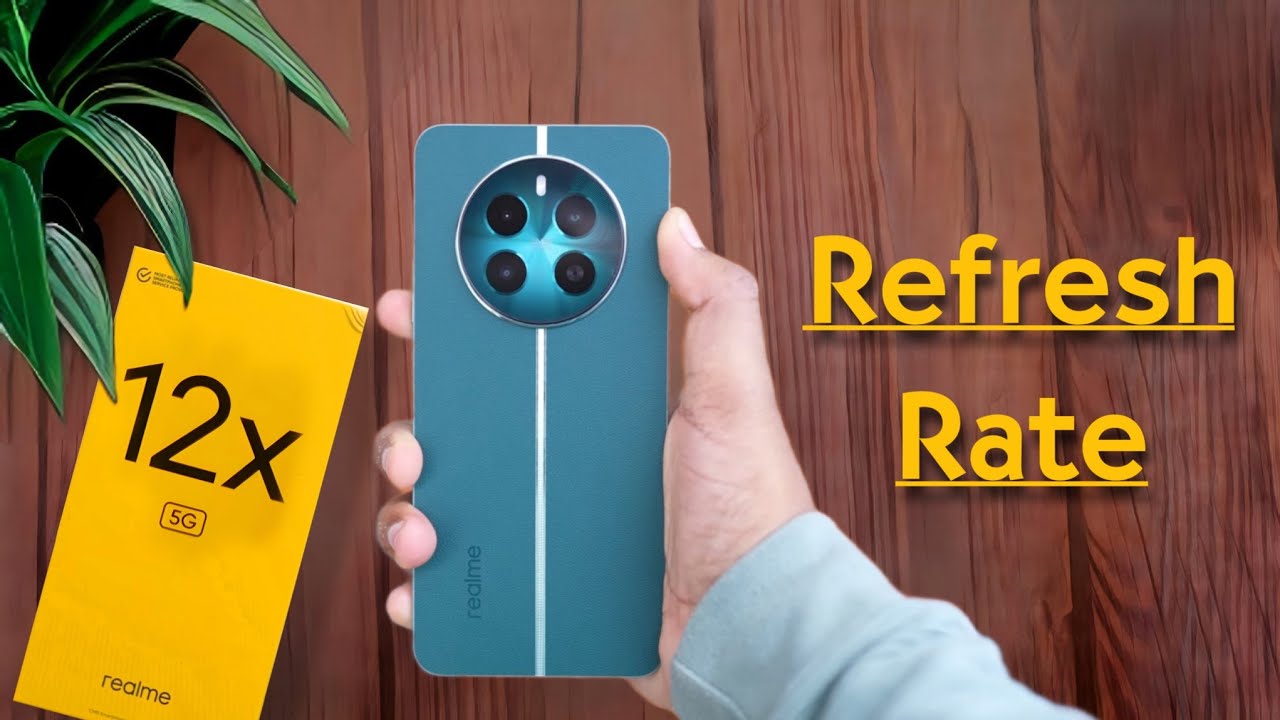 Realme 12x 5g Display Refresh Rate Settings | Realme 12X me Refresh ...