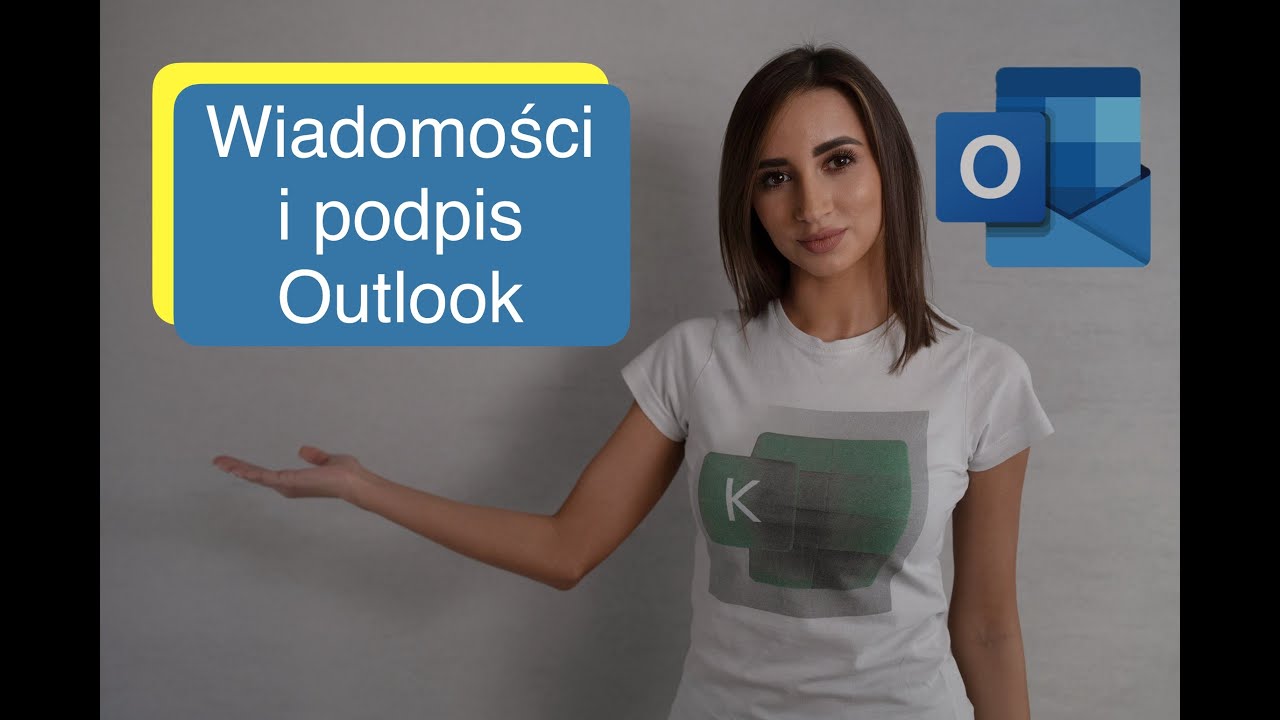 Tworzenie wiadomości w programie Outlook – podpis e-mail - YouTube