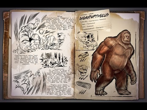ARK Survival Evolved - Taming Gigantopithecus (NEW APE) - YouTube