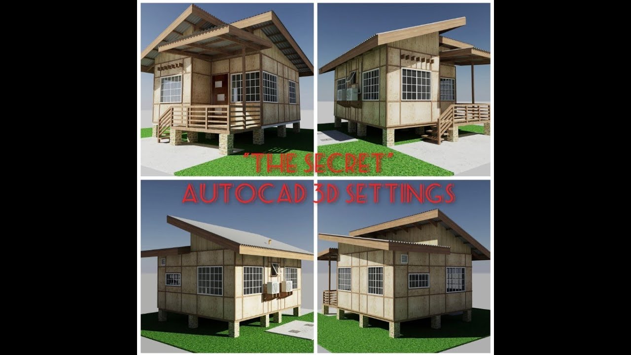 AUTOCAD 3D SETTINGS! "THE SECRET" - YouTube