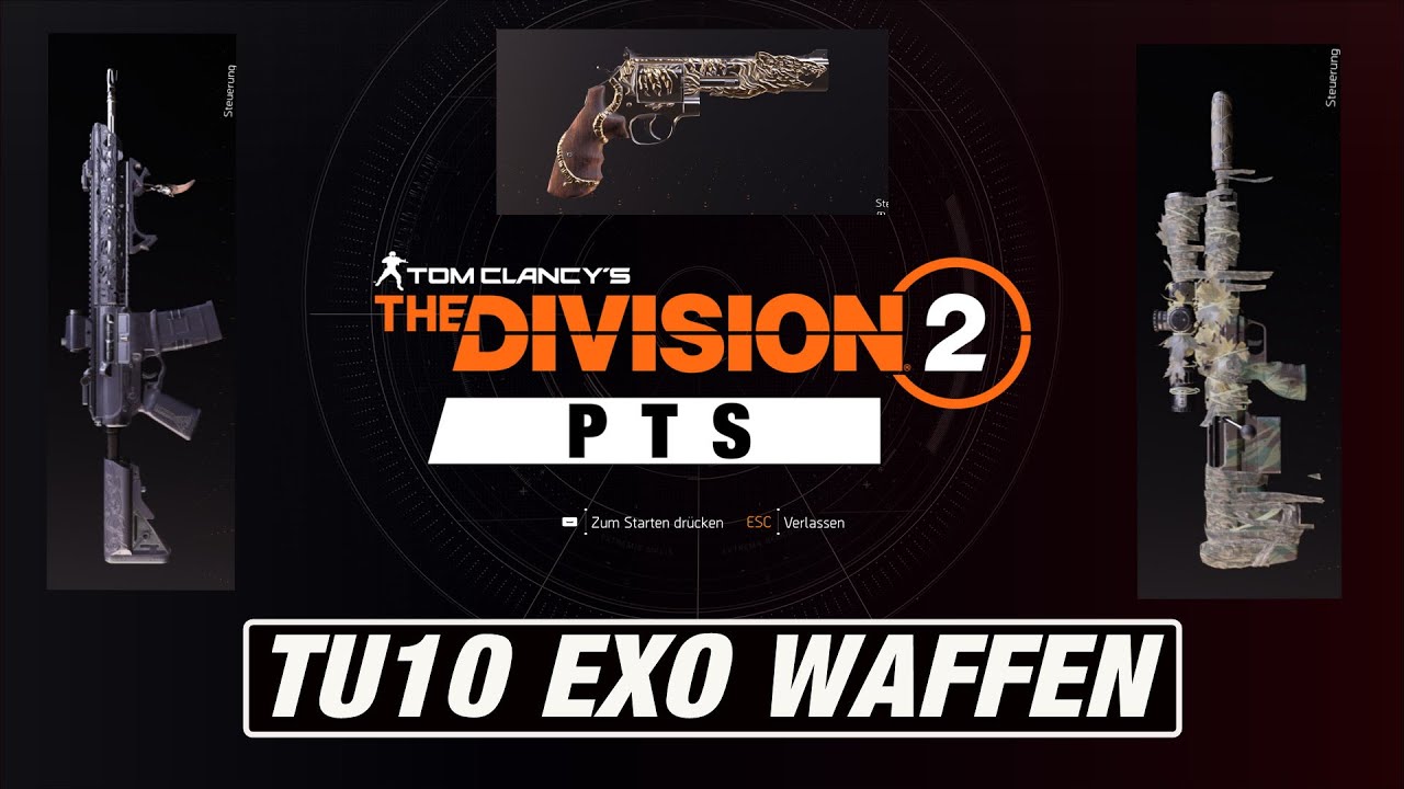 The Division 2 - TU10 Exo Waffen (Ravenous - Mantis - Regulus) - YouTube