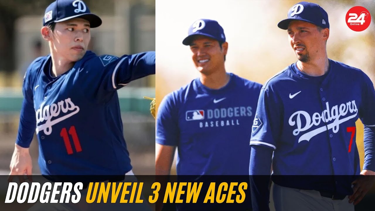 Dodgers Unveil 3 New Aces: Ohtani, Sasaki & Snell Set to Impress - YouTube
