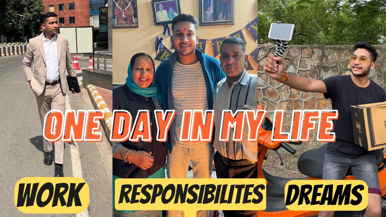 A day in my life vlog | 23 year boy life job , dreams and ...