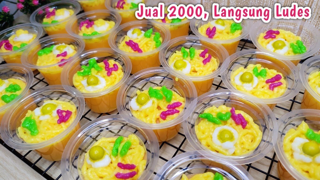 GEMES & IMUT BANGET, LANGSUNG LUDES DISERBU BOCIL‼️Puding Indomie Cup Mini - YouTube