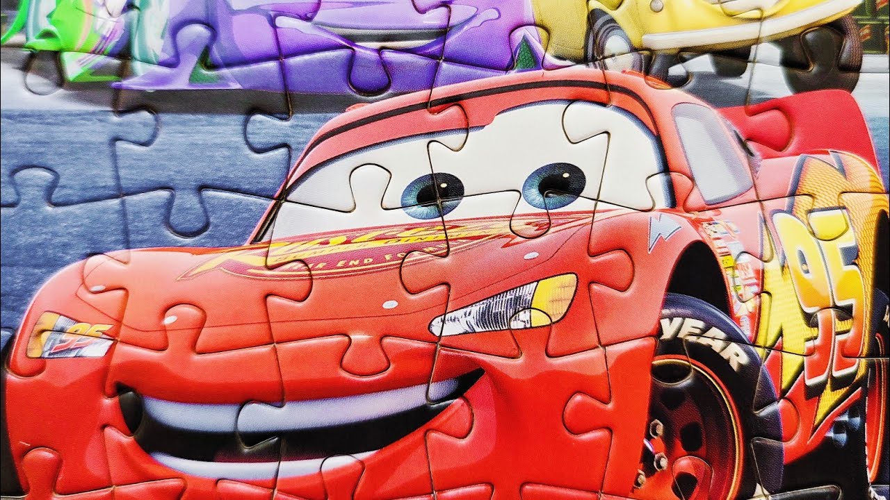 Lightning McQueen. Cars puzzle. Luigi and Wingo characters cars ...