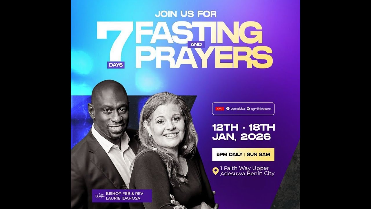 7 Days Fasting & Prayers with Bishop Dr. FEB Idahosa | Day 6 - CGMI ...
