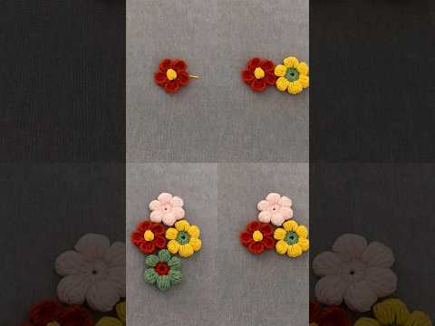 En kolay örgü çiçek tarifi Tığ ile örgü çiçek yapımı #crochet #tığişi #örgümodelleri #örgüçiçek