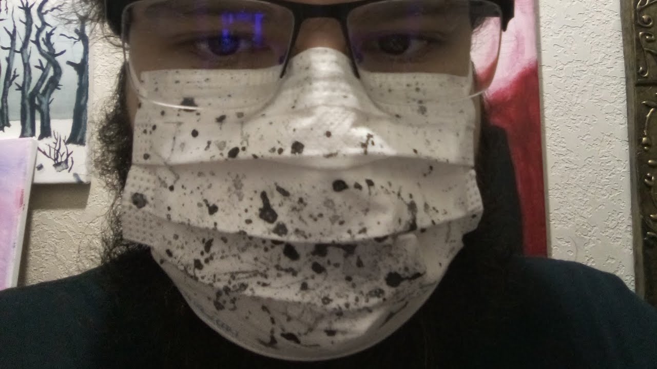 DIY Goth Face Mask - YouTube