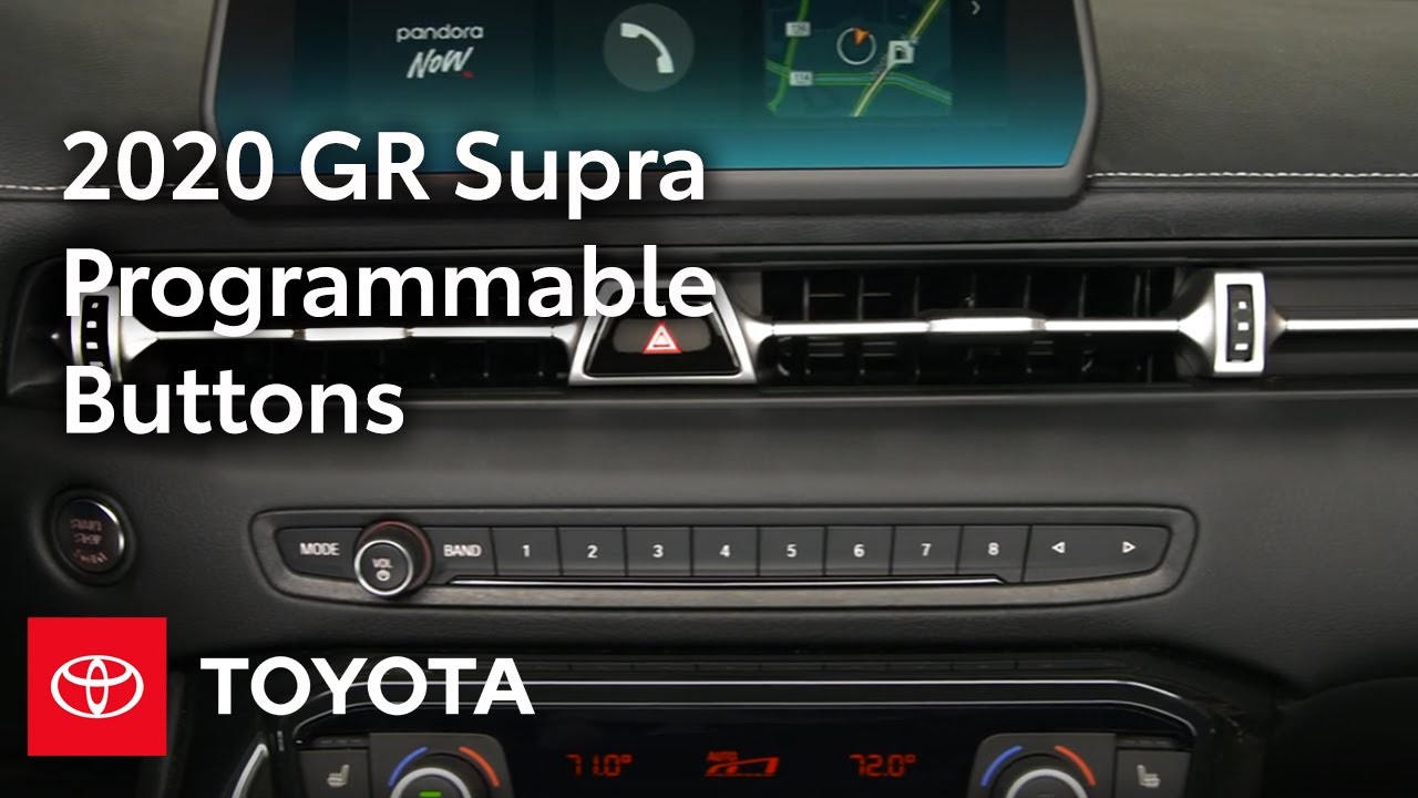 2020 Supra Specs & Multimedia Technology: Programmable Buttons | Toyota ...