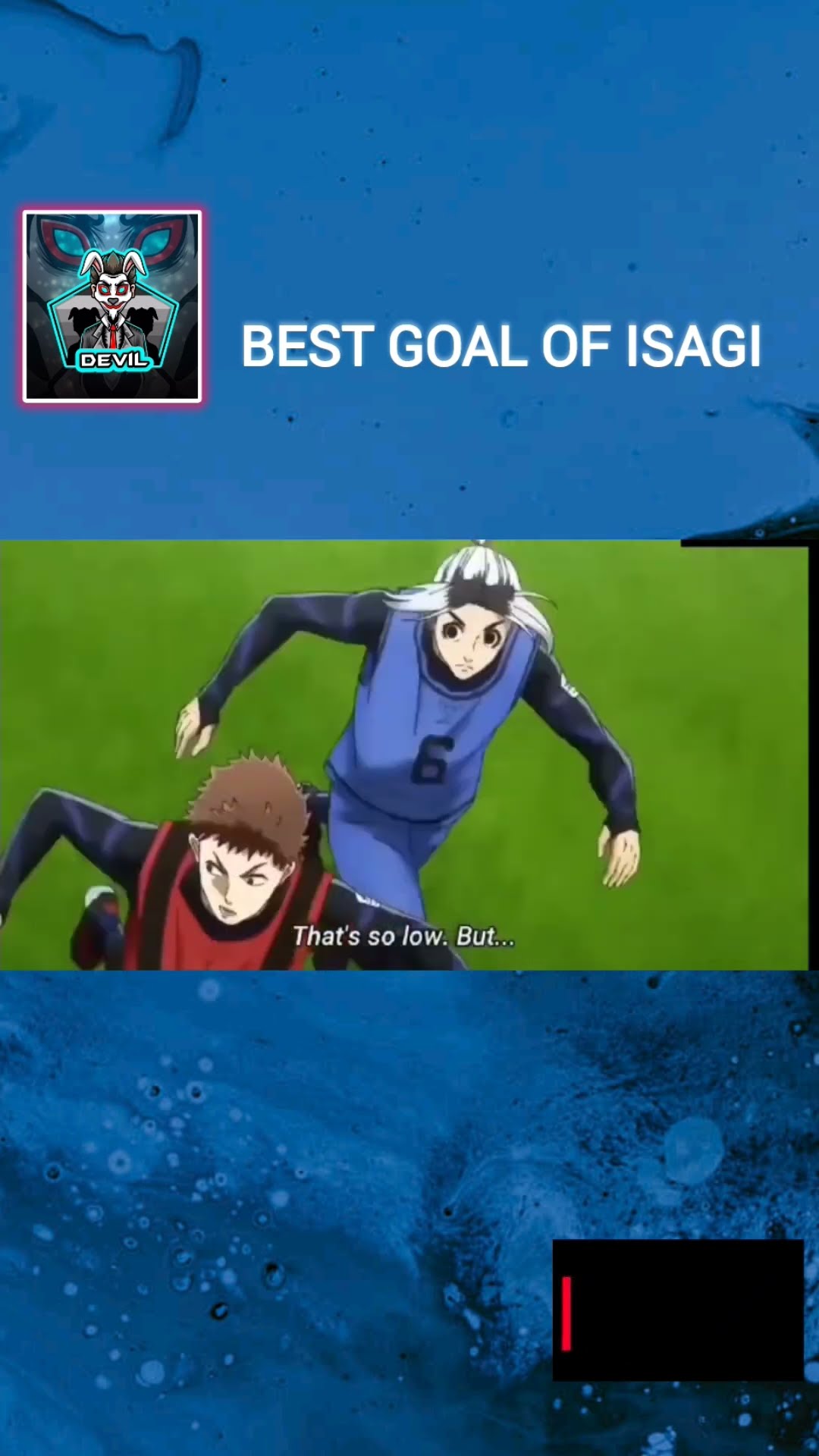 #anime #edit # blue lock [ ISAGI GOAL] - YouTube