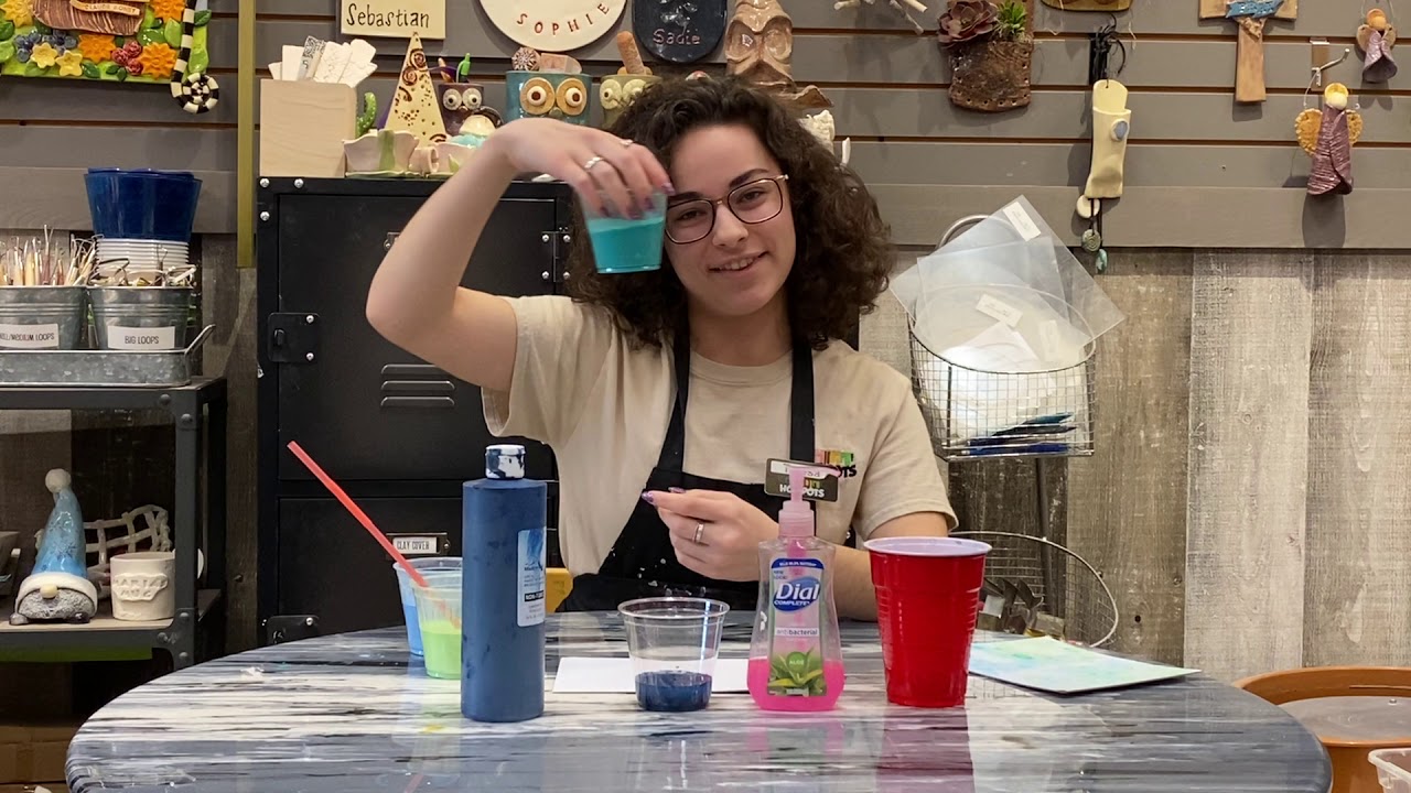 Art Projects using things Around Your House Bubble Painting - YouTube