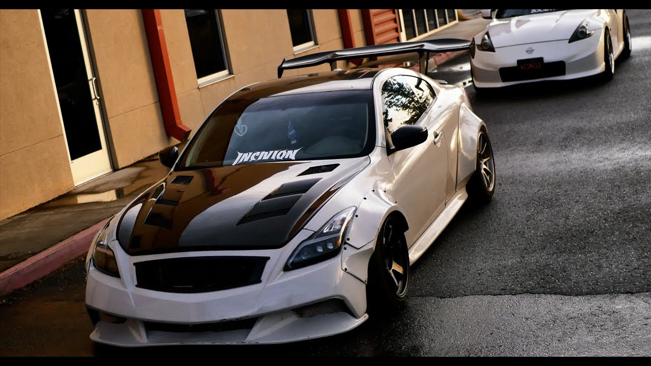 My Bagged Widebody G37 with Connor's 370z Nismo | 4K - YouTube