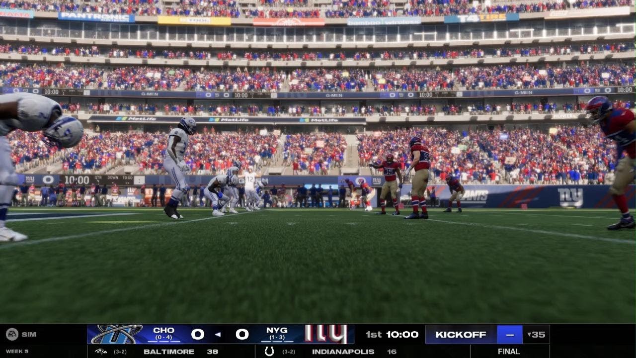 Madden 25 Franchise Orbits @ Giants week 5 - YouTube