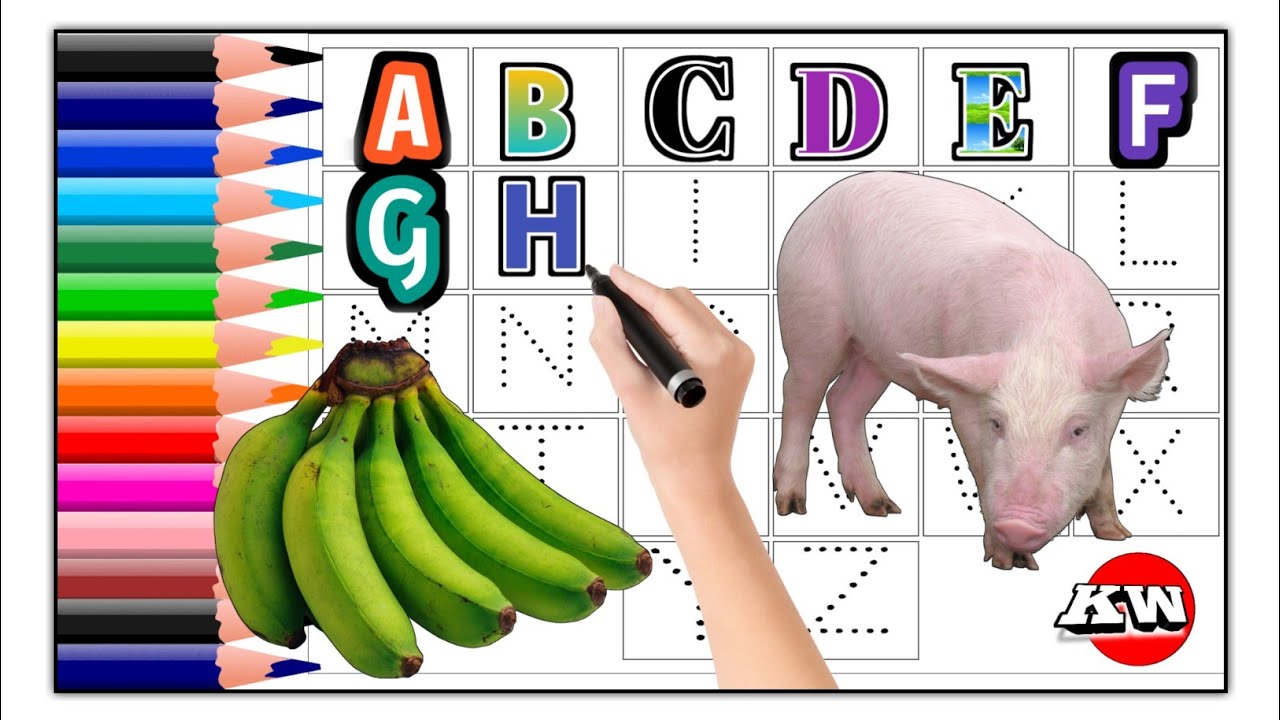 abc learning with pictures, learn alphabet with pictures, abcd with ...