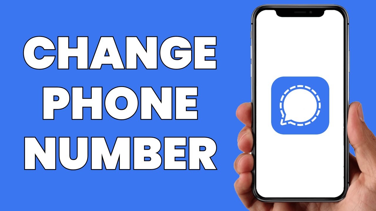 How to change phone number on Signal App - YouTube