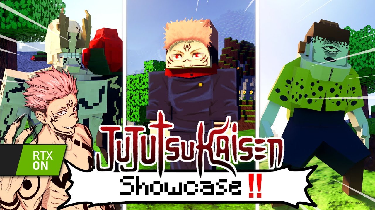 ADDON JUJUTSU KAISEN DI MINECRAFT ‼️😱 SHOWCASE PAKE RTX ON..!! Addon ...