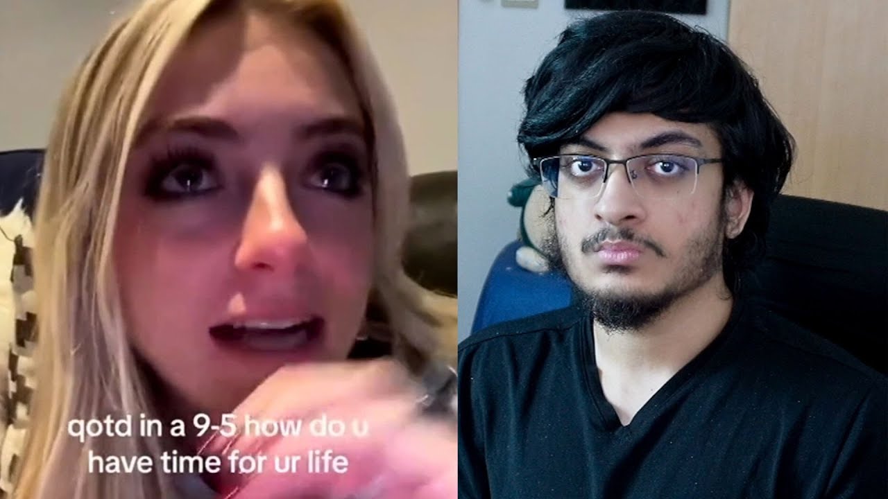 Gen Z Girl Cries Over Working A 9-5 Job.. - YouTube