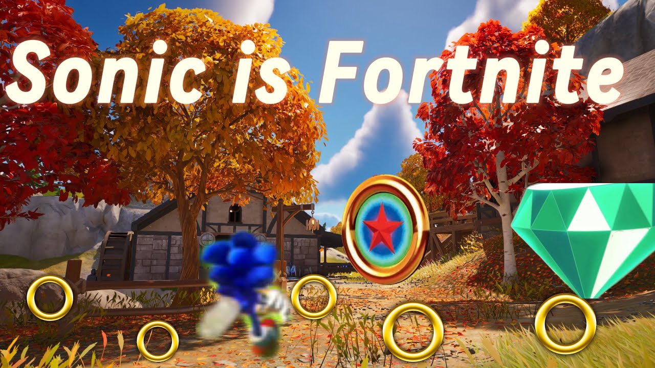 How to make sonic in Fortnite using the new adidas skins - YouTube