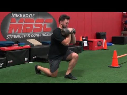 Kettlebell Front Rack Reverse Lunge - YouTube
