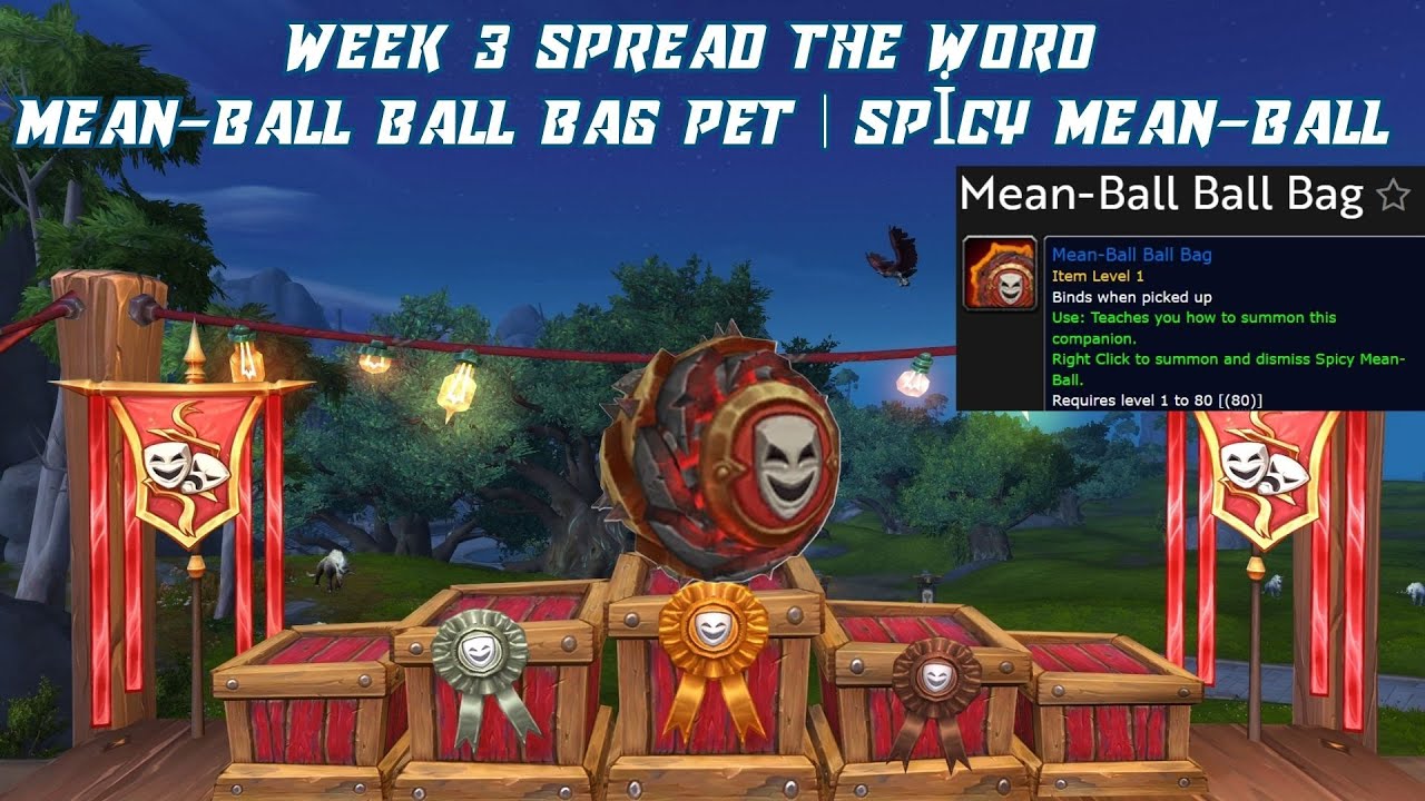Week 3: Spread the Word | Winner's Podium, High Score | Mean-Ball Ball ...