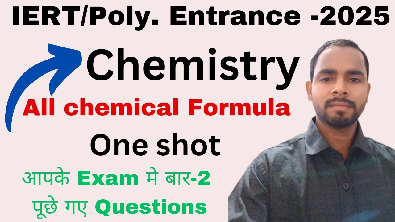 Chemistry All Chemical Formula & Chemical Name For IERT & Polytechnic ...