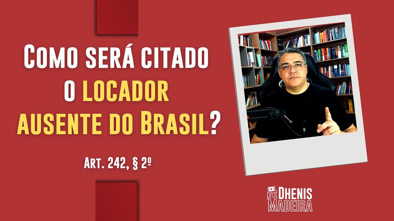 Como citar o locador que reside no exterior? - YouTube