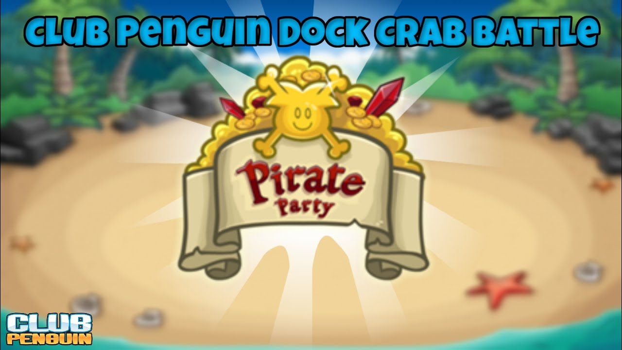 Club Penguin: Pirate Party 2014 - Dock Crab Battle - YouTube