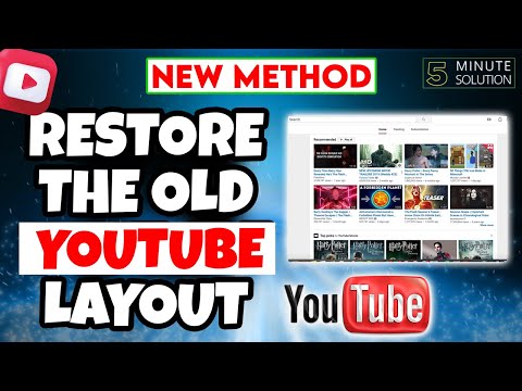 How To Have Yourtube Home Page Layout