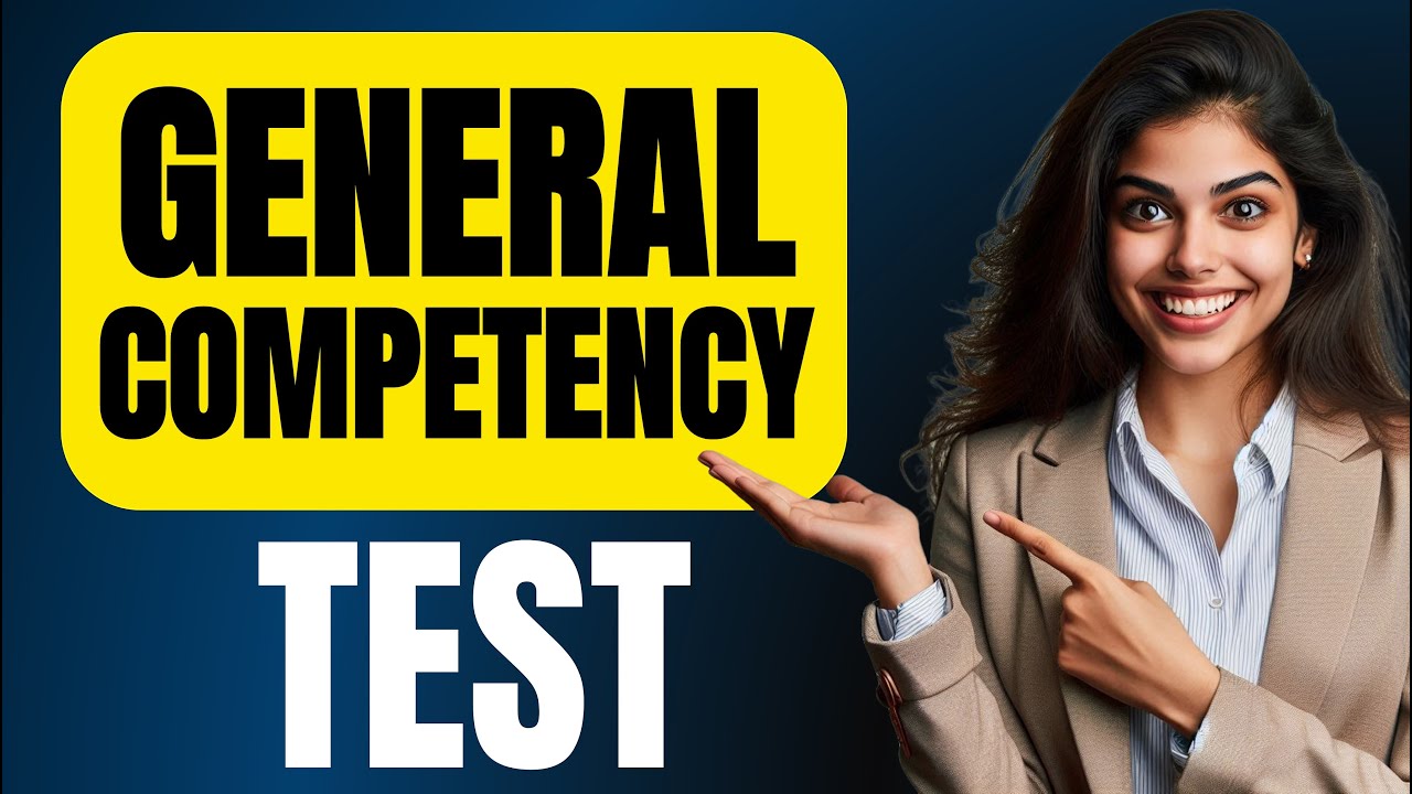 How to Crack General Competency Test: Questions and Answers - YouTube