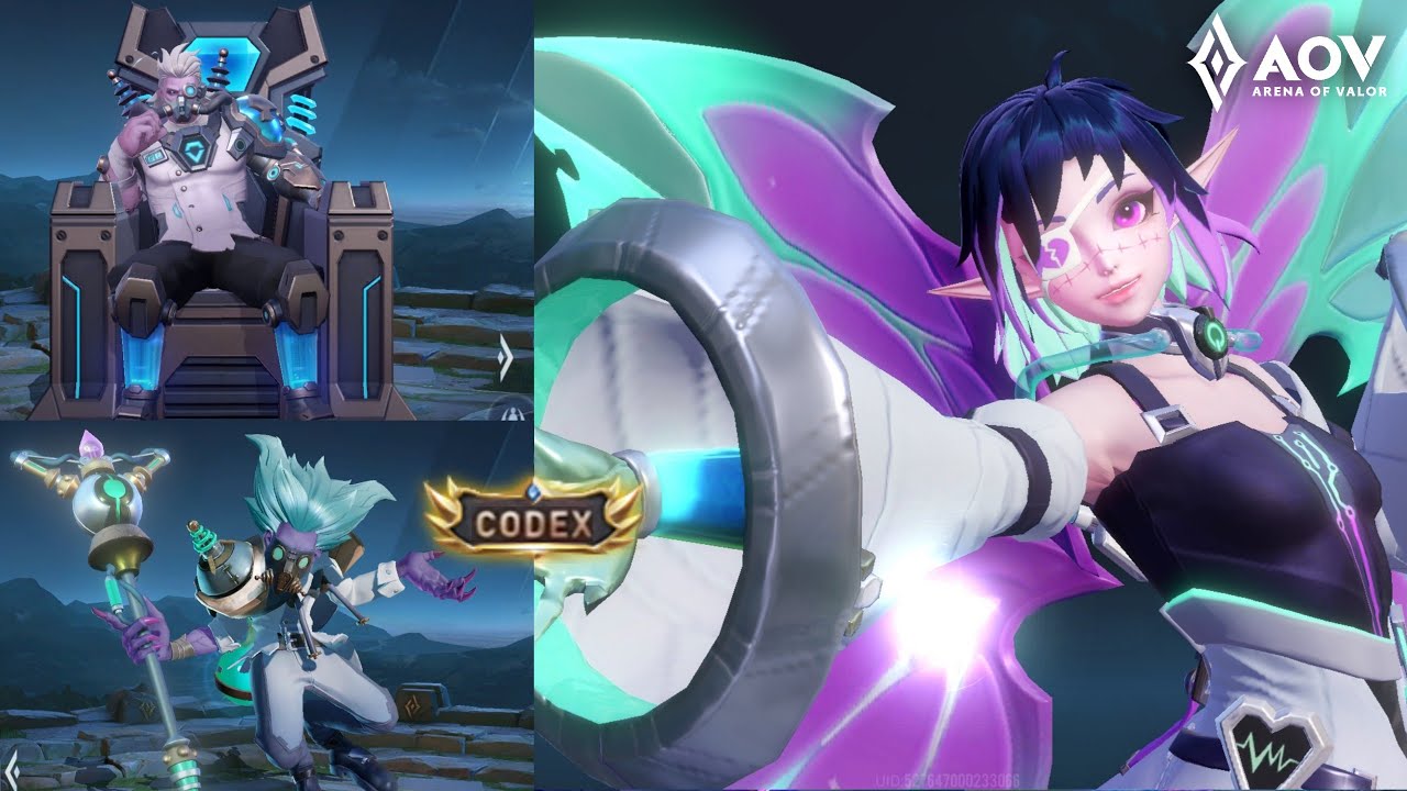 AOV New Skin Codex Xeniel [Valor Pass] Krixi, Gildur, Mganga | Synthetic Thing - Arena of Valor ...
