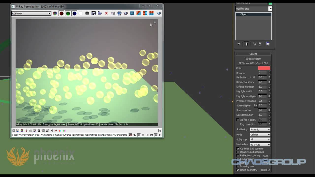 Foam Simulation with Phoenix FD 2.0 - YouTube