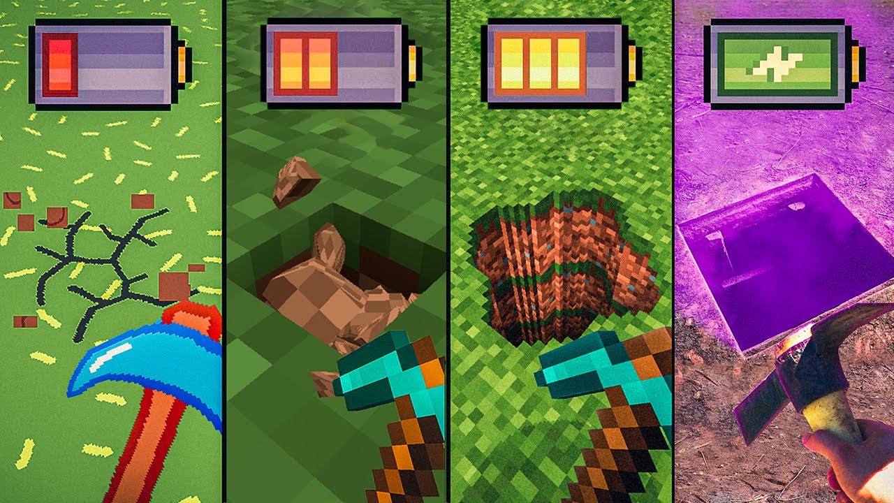 physics with different battery in minecraft be like - YouTube