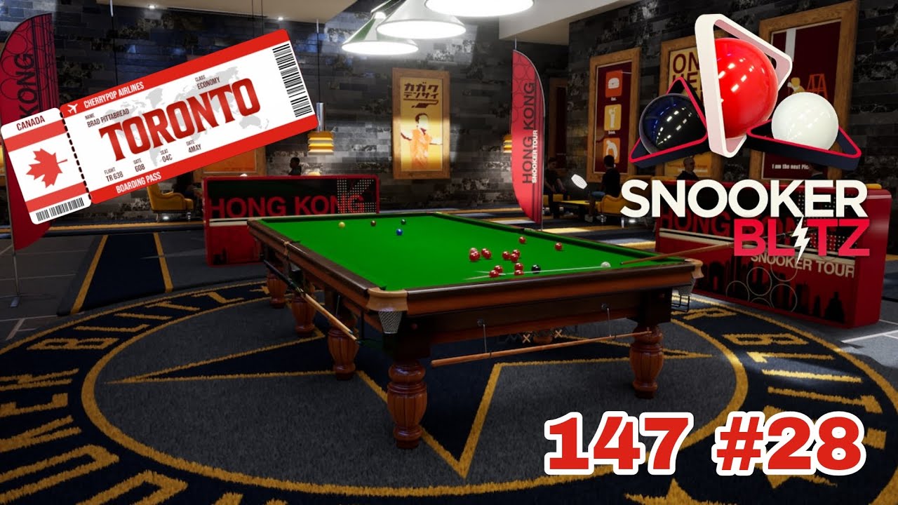 SNOOKER BLITZ 147 BREAK #28 BEST SNOOKER GAME EVER!!!!! - YouTube