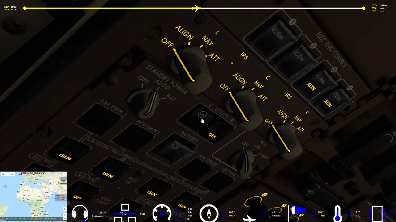 vol en PMDG 747-8 FLY LH572 EDDF TO FAOR - YouTube