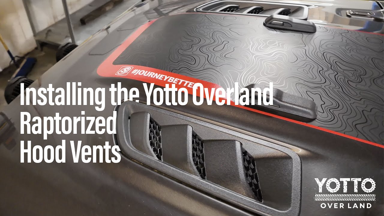 How to Install Yotto Overland Raptorized Hood Vents on a Jeep Wrangler ...