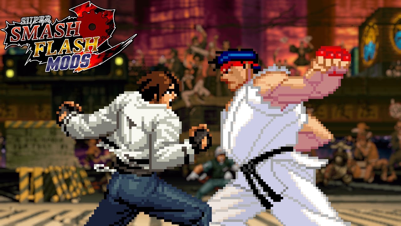 SSF2 Mod Fight - Kyo vs Ryu - YouTube