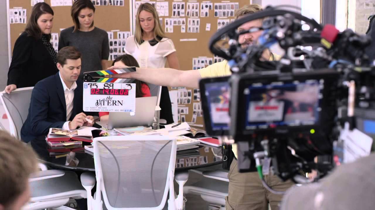 The Intern Behind-The-Scenes Footage - YouTube