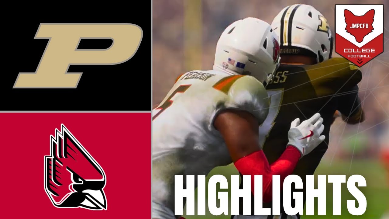 CFB WEEK 1 | Purdue Boilermakers vs Ball State Cardinals | Full CFB ...