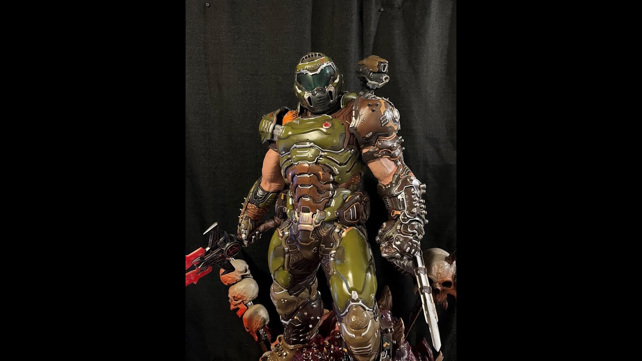 Prime 1 studio Doom Slayer (DX) review - YouTube