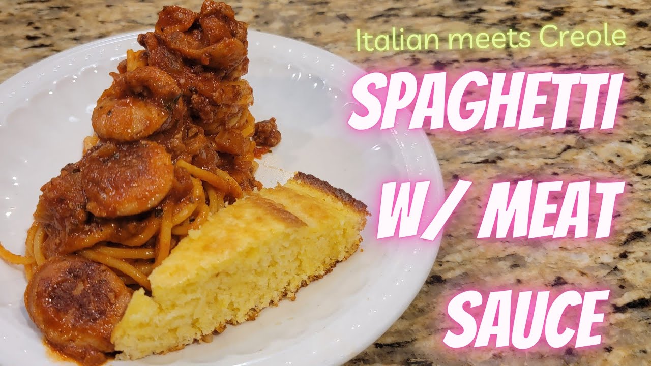 Quick and Easy Meal | Spaghetti w/Meat Sauce (Creole Style) - YouTube